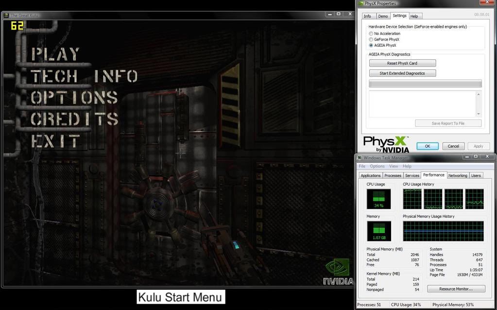 Nvidia GPU PhysX Vs Ageia PhysX Vs Q6600 | Overclock.net