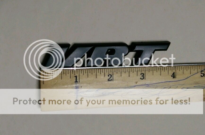 FS: Custom Rear VRT Badges VR6 Turbo Emblem | VW Vortex - Volkswagen Forum