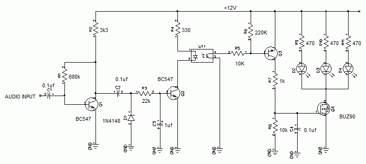 sound to light circuit help | All About Circuits