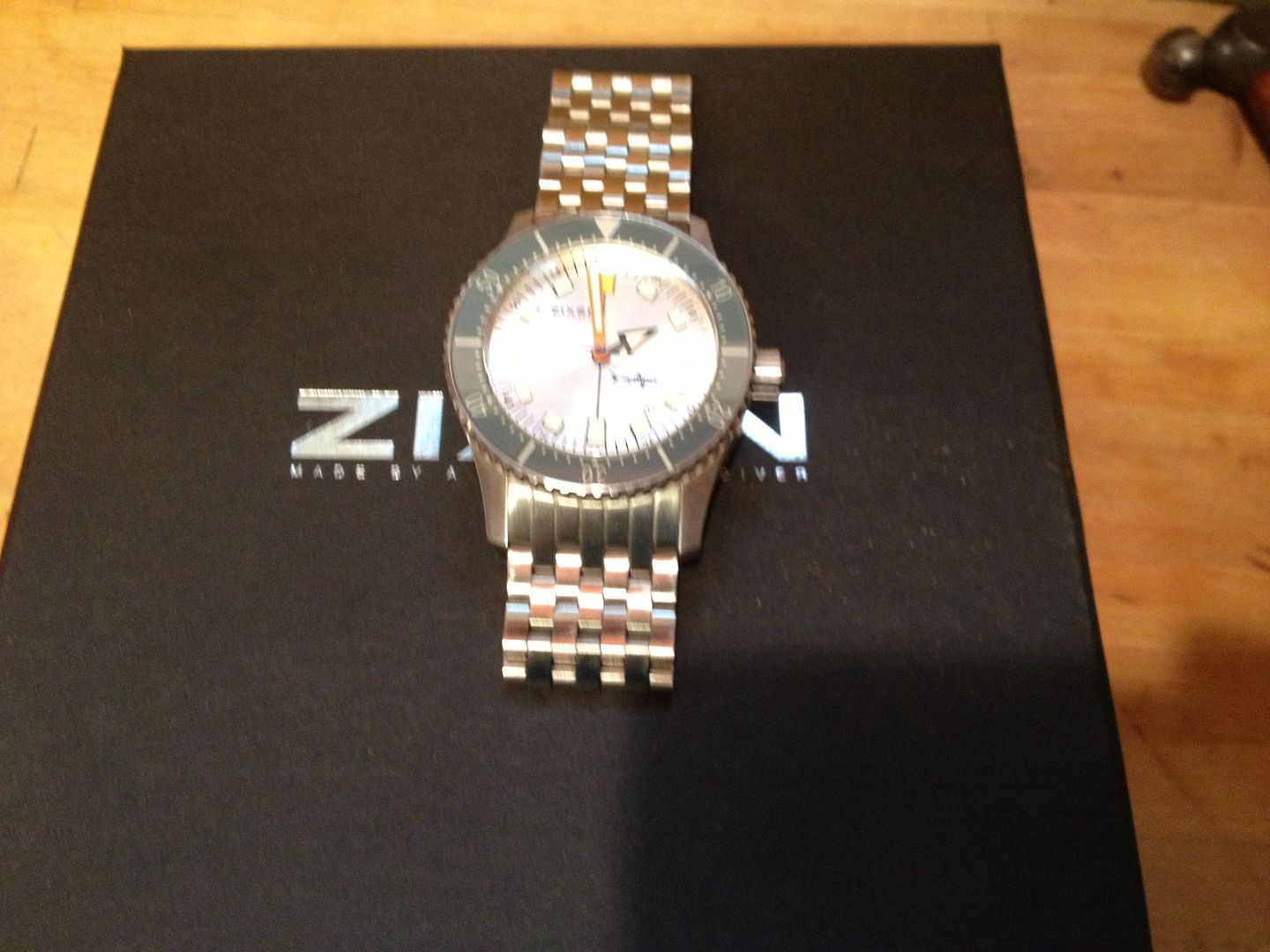 FSOT: Zixen Nitrox II silver/grey sapphire bezel, strap, mesh, and ...