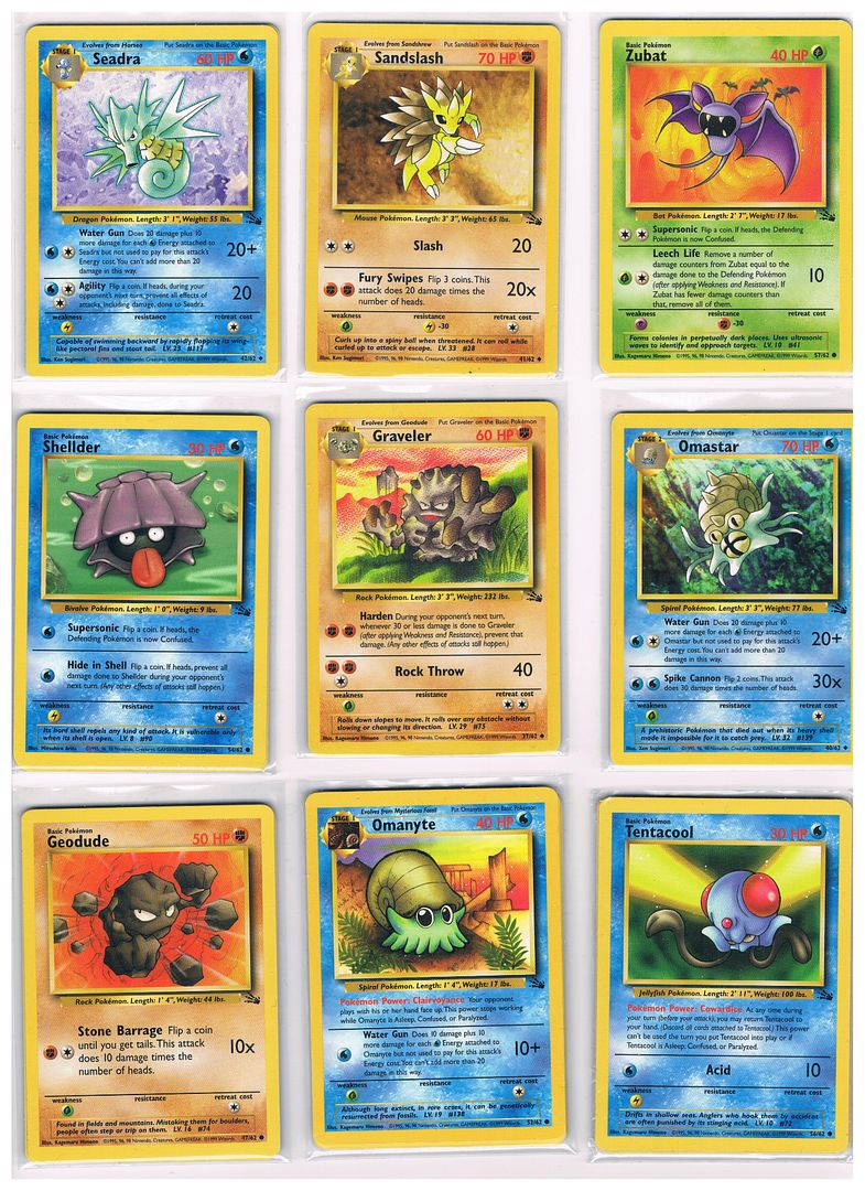 POKEMON - FOSSIL - COMMON CARDS (YOU CHOOSE)- A - FREE P&P | eBay