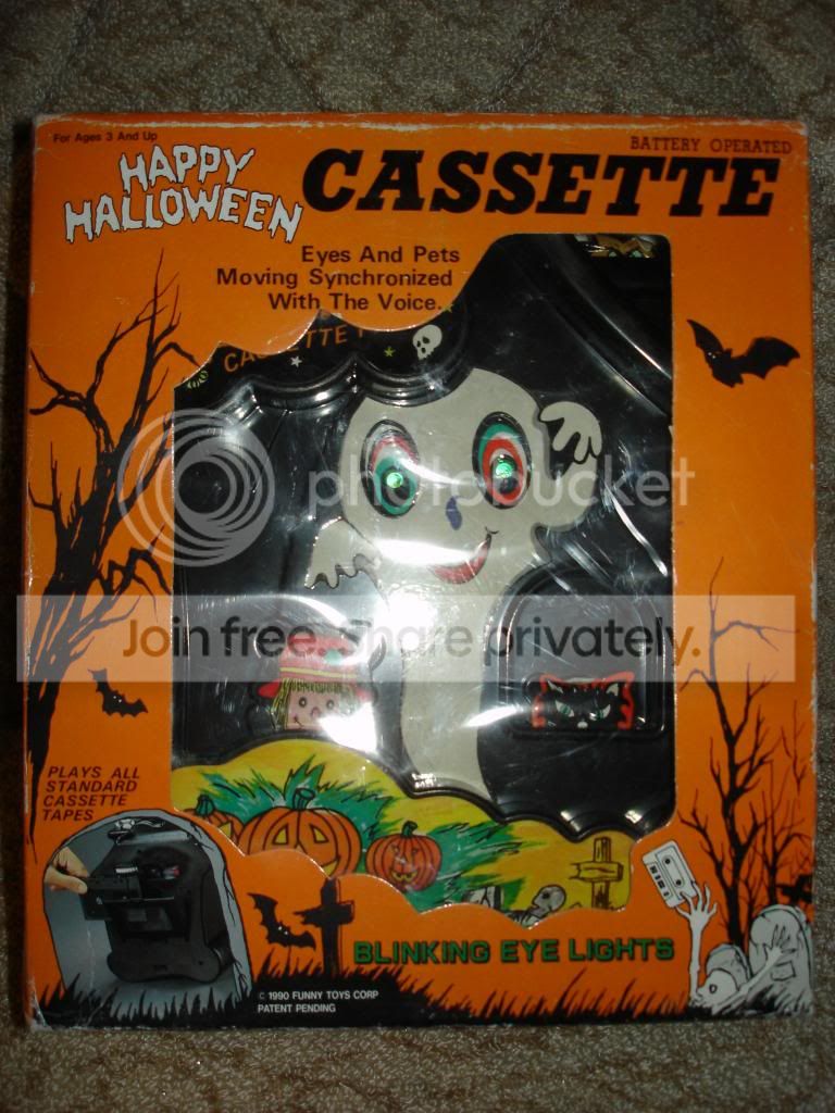 Battery Operated Happy Halloween Cassette Player